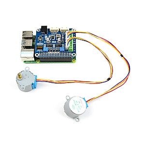 NGW-1pc Stepper Motor HAT Onboard Dual DRV8825 Motor Controller Drives Two Stepper Motors Up to 1/32 Microstepping Compatible with Raspberry Pi