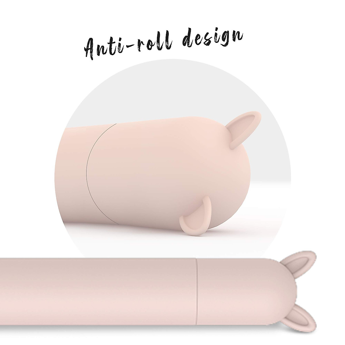 2 Pack Cute Case for Apple Pencil 1st Gen for Apple Pencil Accessories Cover , Soft Silicone Sleeve Cover Accessories Compatible for iPad Pro 9.7"/10.5"/12.9" (Pink & Purple)