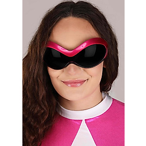 Disguise Sabans Mighty Morphin Power Rangers Pink Ranger Sassy Womens Adult Bodysuit Costume, Pink/White, Large/12-14