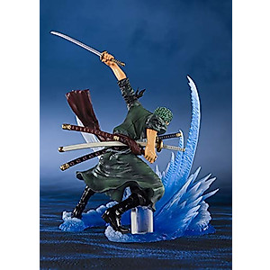 TAMASHII NATIONS Bandai Figuartszero Roronoa -Zoro- Yakkodori "Onepiece",White, Approx 190mm
