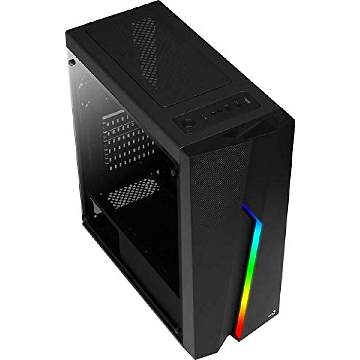 AeroCool Bolt-G-BK Tempered Glass RGB Mid Tower