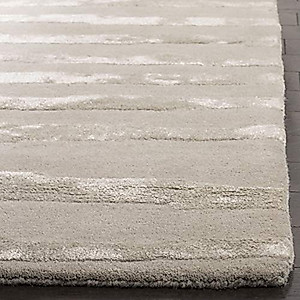 SAFAVIEH Soho Collection 9' x 12' Grey SOH519A Handmade Premium Wool Area Rug