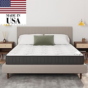 Ottomanson 9" Full Mattress in a Box Made in USA, Firm Mattress, Hybrid Mattress Cool Improved Airflow with Edge to Edge Pocket Coil, Bed in A Box, Ottopedic
