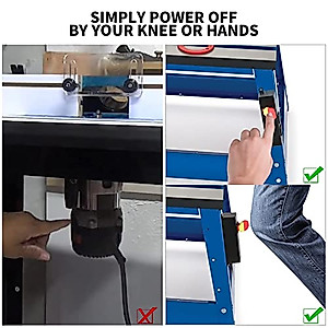 Ortis 125V Multi-Purpose Router Table Switch with 2 Outlets, Perfect for Any Router Table, Easy Installation
