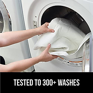 Gorilla Grip Washable and Reusable Underpads, Absorbent Leak Proof Bed Incontinence Pads, 52x34, Slip Resistant Bedwetting Pad Protector Absorbs up to 8 Cups for Bedwetting, Adults Elderly Kids, White