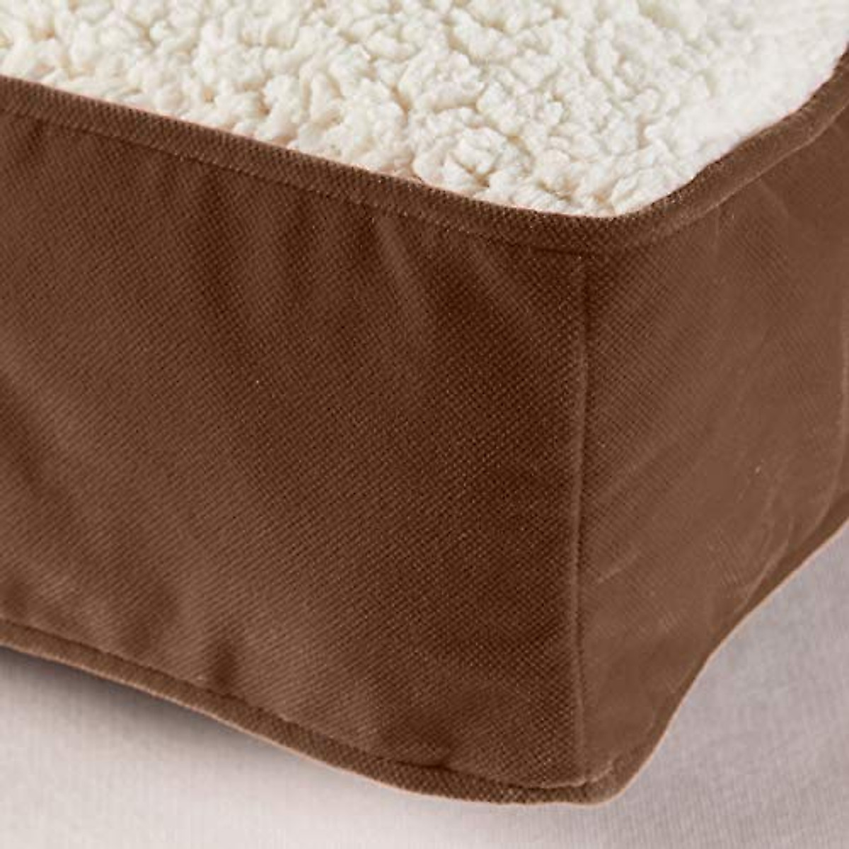 Happy Hounds Oscar Orthopedic Large (48 x 36 in.) Mocha Rectangle Pillow Style Dog Bed