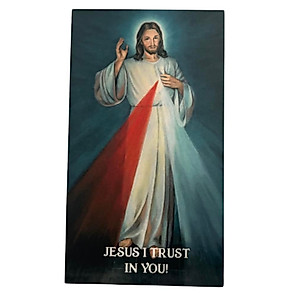 Westmon Works Divine Mercy Scapular Set with Prayer Card Pack Traditional Wool Catholic Protection Accessory