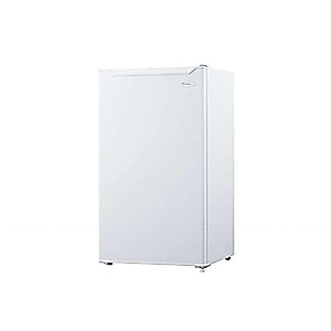 Danby DAR032B1WM 3.2 Cu.Ft. Mini Fridge In White - Free-Standing All Fridge For Bedroom, Living Room, Kitchen, Dorm