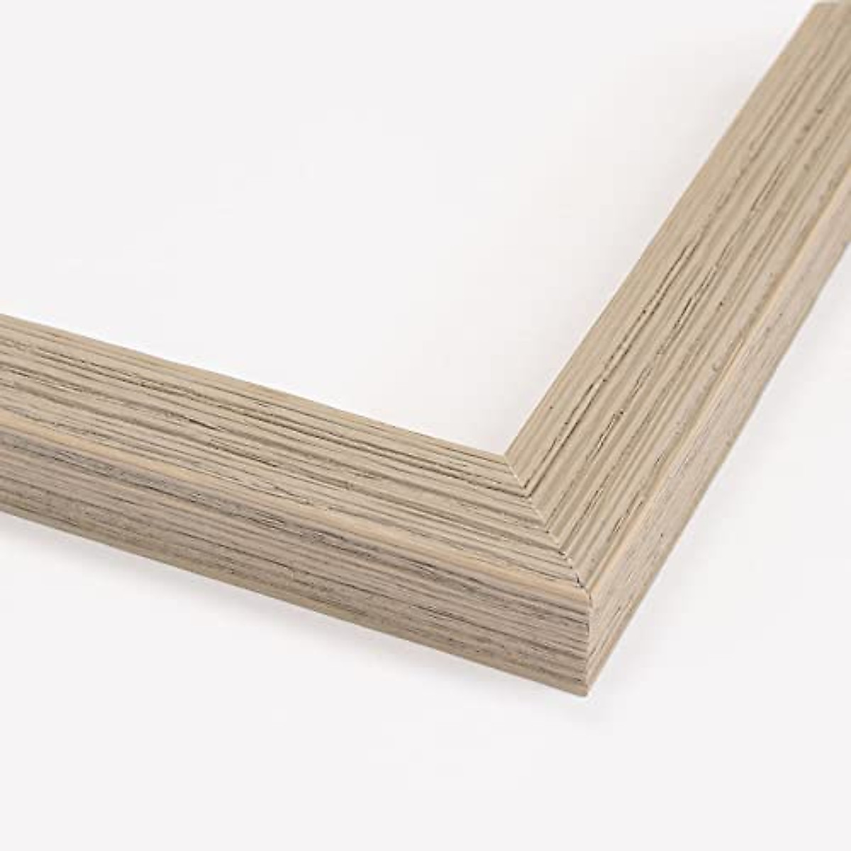 15x44 Frame Grey Real Wood Picture Frame Width 1 Inches | Interior Frame Depth 0.5 Inches | Weatherly Distressed Photo Frame Complete with UV Acrylic, Foam Board Backing & Hanging Hardware