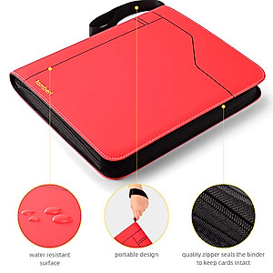 tombert 9-Pocket 720 Cards TCG Binder Compatible with PTCG, Sleeves Card Carrying Case for Baseball Cards, MTCG, etc. PKM-Big