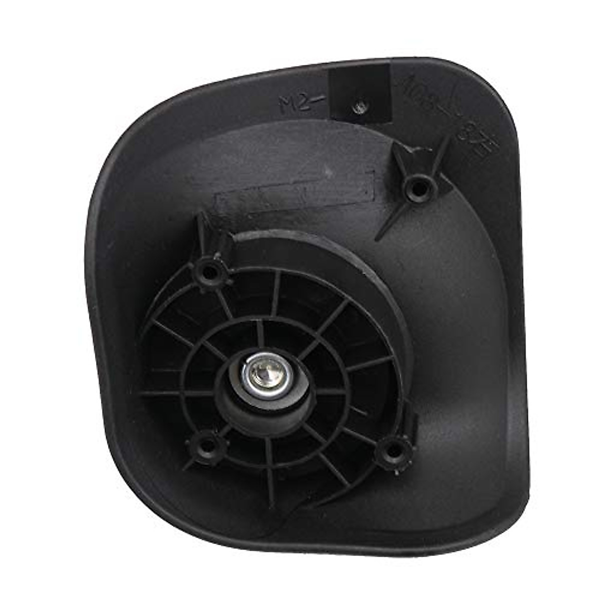 RDEXP Black Wheel Dia 1.92inches Left & Right Luggage Wheels with Screws Replacement Part Set of 2