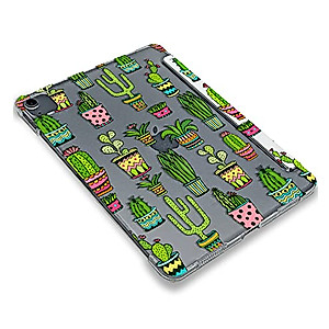 Kawaii Cactus Blossom Flowers case Compatible with iPad Mini Air Pro 7.9 8.3 9.7 10.2 10.9 11 12.9 inch Pattern Cover New 2022 2021 Trifold Stand 3 4 5 6 7 8 9 Generation 501 (10.2" 7/8/9 gen)