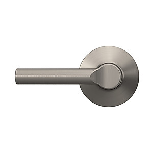 Schlage F10 BRW 619 Broadway Door Lever, Hall & Closet Passage Lock, Satin Nickel