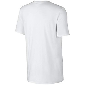 NIKE Sportswear Men's Club Embroidered Futura Tee, White/Black, Medium