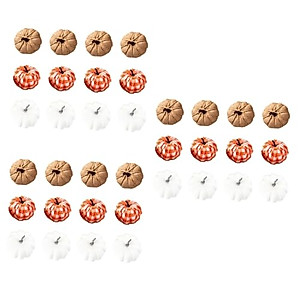 IMIKEYA 36 Pcs Thanksgiving Pumpkin Foam Pumpkins Fall Decorations Halloween Pumpkins Party Decor Halloween Layout Decor Simulation Pumpkin Ornament Fake Decoration Lattice Rope