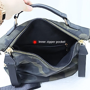 PAKFIEKS Women Nylon Handbag Anti-theft Casual Lightweight Travel Shopping Shoulder Bag Waterproof Crossbody bag