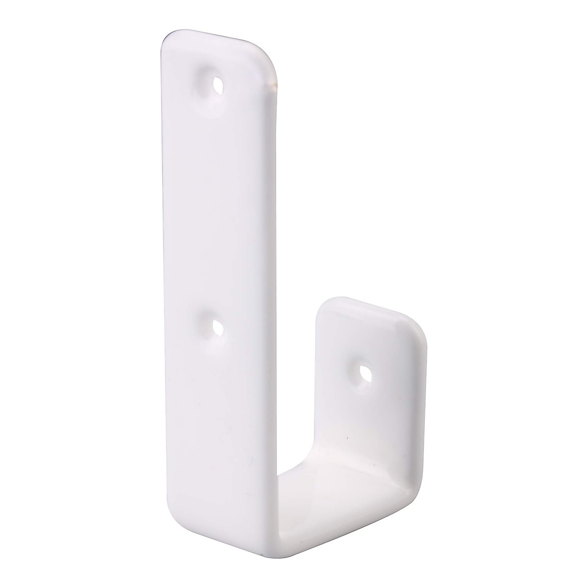 4Pcs White 7-Shaped Plastic Coated Bunk Bed Ladder Hook Bed Ladder Hooks for Bed Hook Tool 25MM