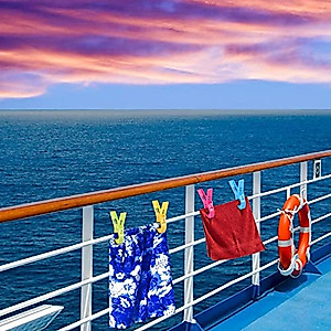 Beach Towel Clips 4.6 inch Big Plastic Clothes Pins Pool Chairs Clothespins for Towels Sheets (Pack of 16)