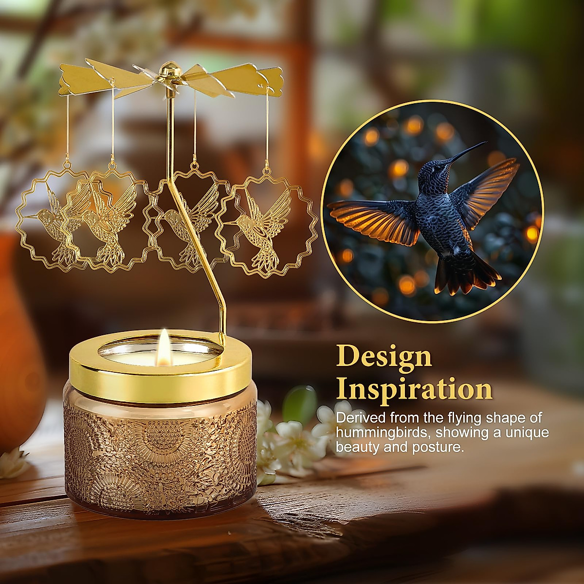 Birthday Gifts for Women, Christmas Gifts for Women & Mom, Unique Personalized Gifts for Daughter Sister Friends, Funny Candle Sets, Funny Candle Gifts for Women (Hummingbird)