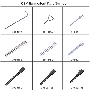 DAYUAN Engine Timing Tool Kit Compatible with Ford Mazda Camshaft Flywheel Locking Tools 1.4 1.6 1.8 2.0 Di/TDCi/TDDi ESCOBOOST 1.6 Ti-VCT 1.5/1.6 VVT Cam Holding Tool 303-1097 303-1550 303-1556