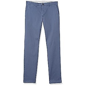 Amazon Essentials Men's Skinny-Fit Washed Comfort Stretch Chino Pant (Previously Goodthreads), Denim, 32W x 28L