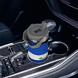 Vintage El Salvadorean Flag 30 OZ Insulated Tumblers with Handle And Straw Leakproof Vacuum Insulated Stainless Steel Water Bottle for Car Fishing Travel