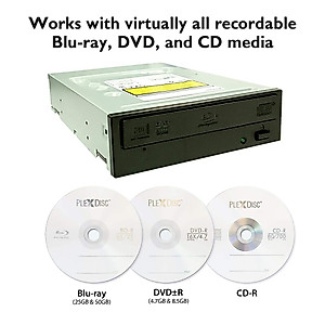 Digital Pioneer BDR-212V 16X Blu-ray DVD CD Internal Burner Drive Bundle with 6X 25GB AZO LTH BD-R 50 Discs + Software + Cable + Mounting Screws