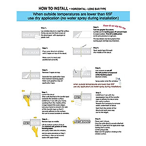 Simple Custom Business Hour Window Decal - Text Lines with an Arrow Shape Decal - Vinyl Custom Lettering, Glass Door Sign - Free Squeegee - Easy Install Manual (3"X28")