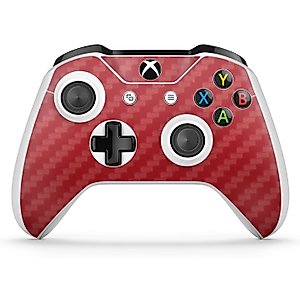 GNG 1 x Carbon Red Compatible with Xbox One S Controller Skins Full Wrap Vinyl Sticker