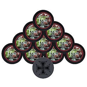 DC Crafts Nation Skin Can Cover Iron Cross with 10 Cans Jake's Mint Chew Raspberry Lime Rickey Pouches