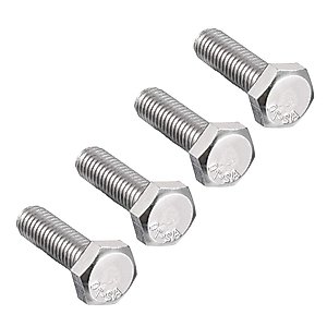 uxcell M6x20mm Hex Bolts 304 Stainless Steel Hexagon Left Hand Screw Bolt 4pcs