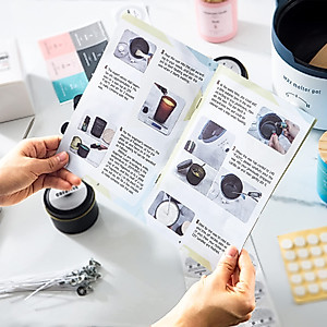 plobiba Candle Wax Melting Pot, Wax Melter for Candle Making with Rotary Switch, Electric Non-Stick Small Candle Making Pouring Pot, Wax Melting Supplier with Heat-Resistant