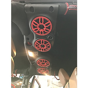 American Soundbar JK/JKU Wrangler Overhead Sound System Empty Enclosure | Jeep Roof Accessory, Enclosure for Speaker, Overhead Sound System Cover (Black)