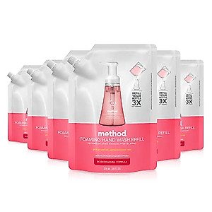 Method Foaming Hand Soap Refill, Pink Grapefruit, Packaging May Vary, 28 oz Pack of 6)