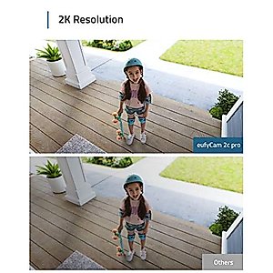 eufy security, eufyCam 2C Pro Wireless Home Security Add-on Camera, 2K Resolution, 180-Day Battery Life, HomeKit Compatibility, IP67 Weatherproof, Night Vision, and No Monthly Fee.