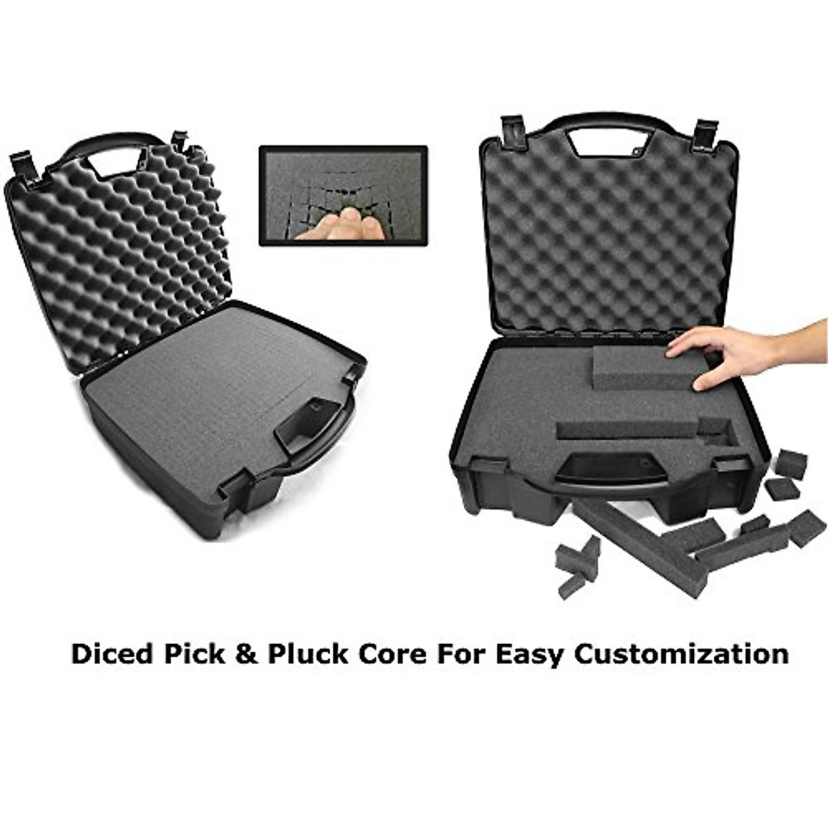 Casematix OfficeForce Printer Labeler Hard Case Compatible with Brother P Touch Label Maker Pt d600, p750, d450 Pc PTouch Label Printers and More with Accessories, Includes Case Only