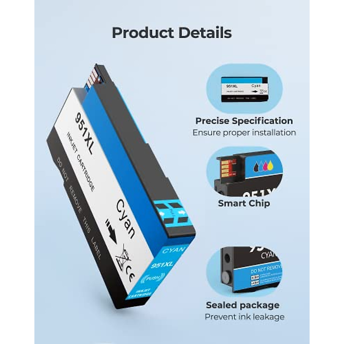 CLI-281XXL Compatible Ink Cartridge Replacement for Canon 281 Ink Cartridges Combo Pack High Yield Use to PIXMA TR7520 TR8520 TR8500 TR8600 TR8620 TS6120 TS6220 TS8120 TS8220 TS9120 Printer (3 Pack)