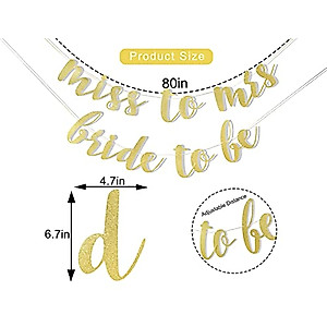 Miss to Mrs Banner - Bride to Be Banner,bridal Shower Banner, Bridal Shower Decorations, Bachelorette Party Decorations,wedding Photo Prop, Soon to Be Mrs, Miss to Mrs Bunting