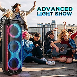 Dolphin KP-380: Elite Triple 8" Bluetooth Party Speaker | Unmatched Power & Sound | Long-Lasting Battery