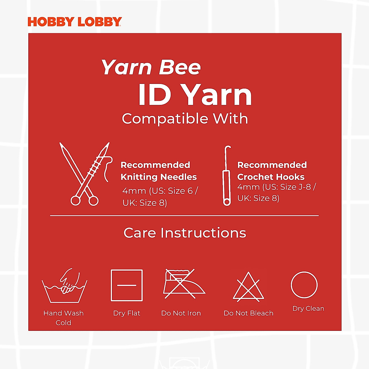 Yarn Bee 4 - Medium Yarn for Crocheting & Knitting – Soft Yarn Skein – 164 Yards of Mercerized Cotton Yarn for Crocheting Blankets, Hats, & More – Craft Supplies for Handcrafting, Beige