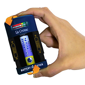 La Crosse Technology 911-114 Portable Battery Tester , Blue