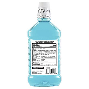 Amazon Basics Tartar Control Plus Antiseptic Mouth Rinse, Iceberg Blue Mint, 1.5 Liters, 50.7 Fluid Ounces, 1-Pack (Previously Solimo)