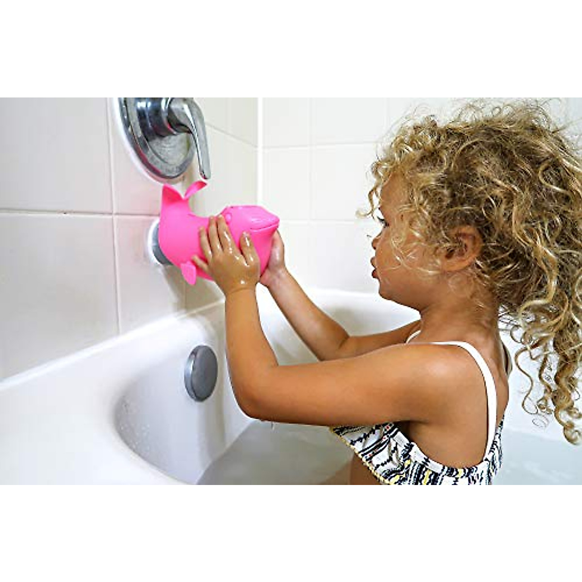Kids Baby Bath Spout Cover - Faucet Safety Guard - Faucet Cover for a Bathtub for Kids Baby Toddlers - Cute Soft Seal for Enjoyable and Safe Baths for Your Child (Pink)