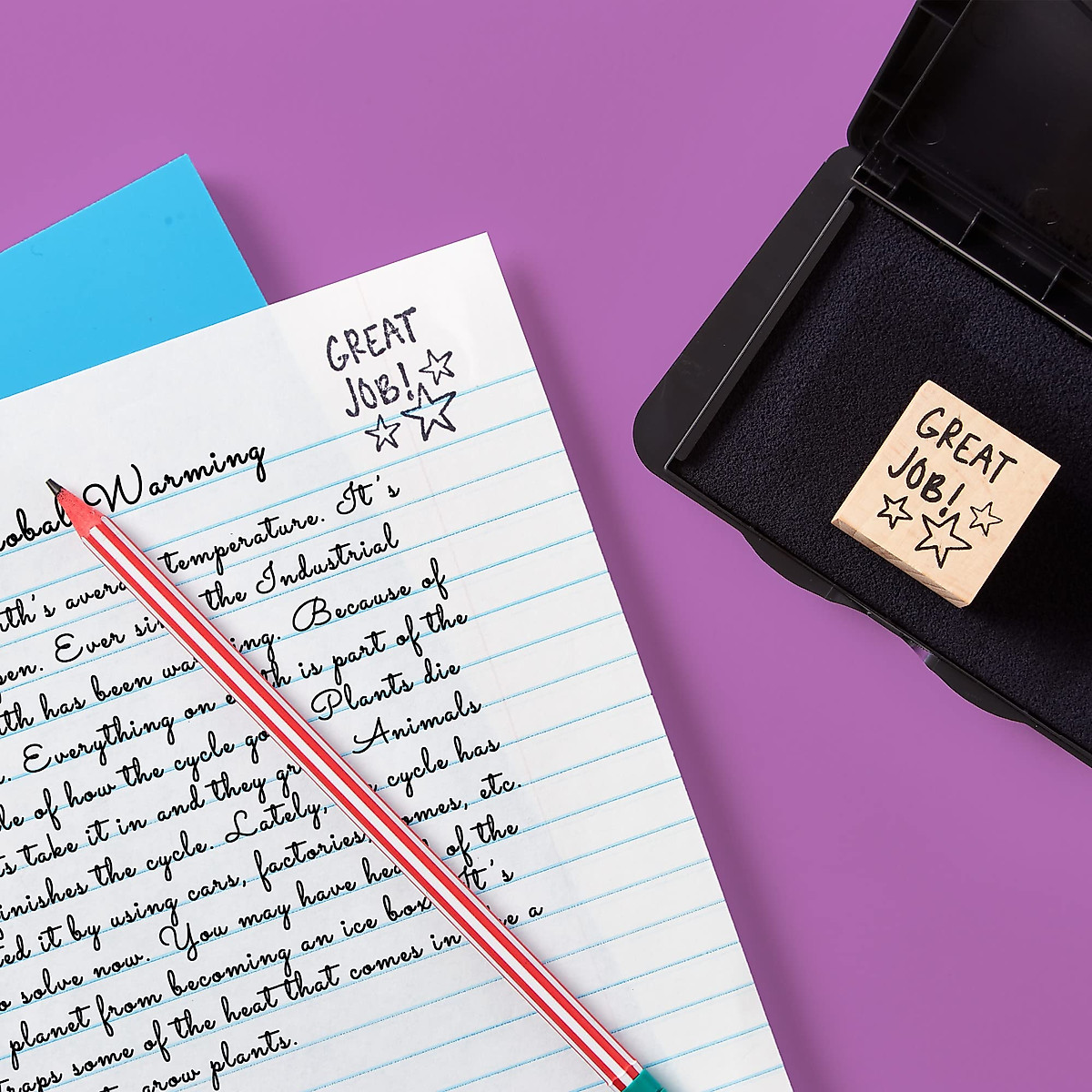 Avery Carter's Foam Stamp Pad, 2.75 x 4.25 Inch, Black, 1 Pad (21381)