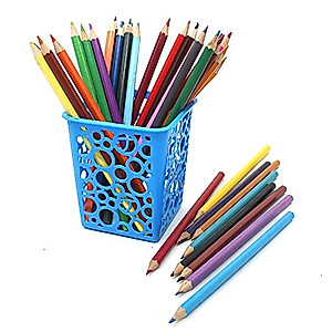 Z ZICOME Desktop Office Storage Organizer, Hollow Pen Pencil Holder Basket, Set of 4