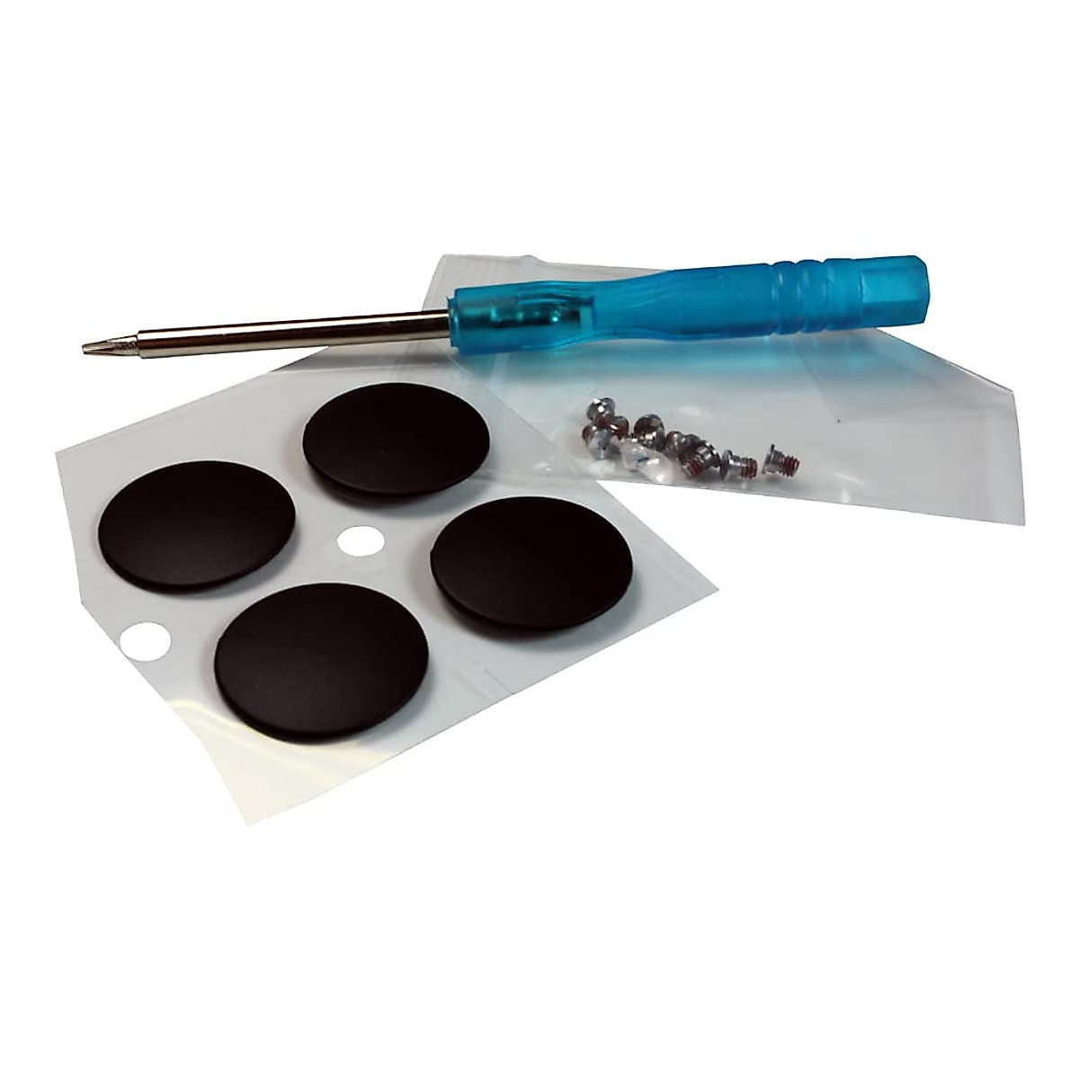 Power4Laptops Replacement Rubber Feet (4 Feet) and Bottom Screws (10 Screws) and Screwdriver Compatible with Apple MacBook Pro 13 Inch Late 2013