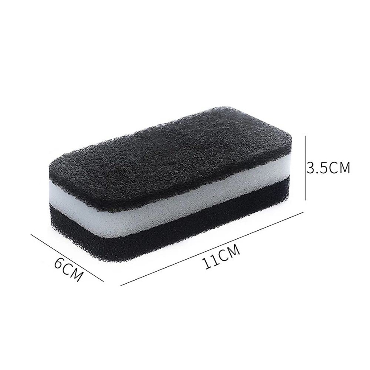 Sponge Wipe Two-Sided Cleaning Sponge Thickened Sponge Scouring Pad Stainless Steel Sponges Holder Self Adhesive Sponges Organizer Drain Racks