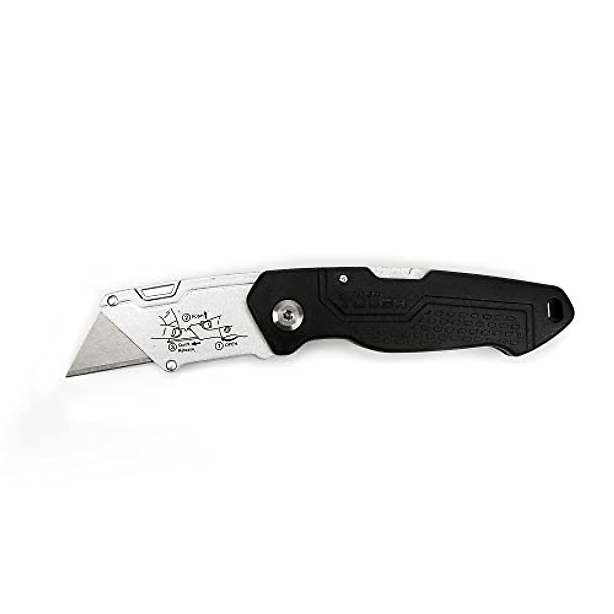Hyper Tough FOLDING LOCK-BACK UTILITY KNIFE Quick-Change Blade DURABLE HANDLE