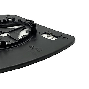 New Passenger Side Heated Mirror Glass Replacement for 2011-2017 Ford Explorer Blind Spot Mirror Glass - Right Pass Heated Convex Mirror Glass with Rear Holder BB5Z17K707A, BB5Z17K707B