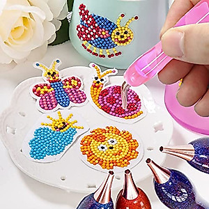 14pcs Diamond Art Pens Diamond Art Accessories and Tools Exquisite Metal Diamond Painting Pen Tips and 6 Glue Clay,Comfort Grip,Faster Drilling Diamond Painting diamond painting accessories Tools